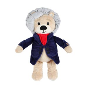 vosego ludwig van beethoven virtuoso bear – plays 40 mins of classical music, educational & soothing musical teddy bear for babies & toddlers, ideal