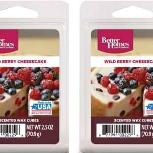 Better Homes and Gardens Multi Pack Scented Wax - Orange Buttercream Cupcake(2) Wild Berry Cheesecake(2)