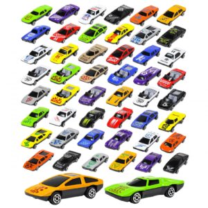 KidPlay Kids Die Cast Toy Race Car Set Assorted Colors Boys Toy Vehicles 50pc