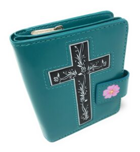 shag wear for god so loved the world john 3:16 cross wallet for women medium