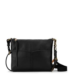 the sak unisex adult women's alameda leather crossbody handbag, black, one size us