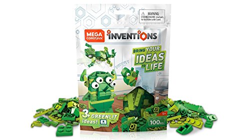 Mega Construx Inventions Green Brick Building Set