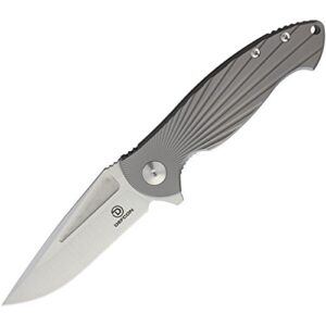 defcon td1001 milled titanium satin folding knife pocket folder