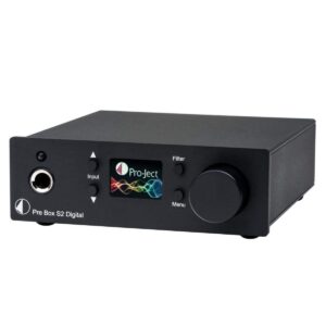 pro-ject audiophile home audio/video product black (box - pre box s2 dgt black)