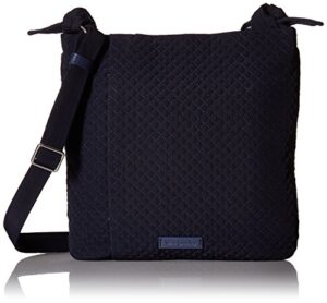 vera bradley women's microfiber hadley hipster crossbody purse, navy, one size