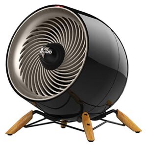 vornado glide vortex heater, whole room, 2 heat settings, adjustable tilt, advanced safety, black