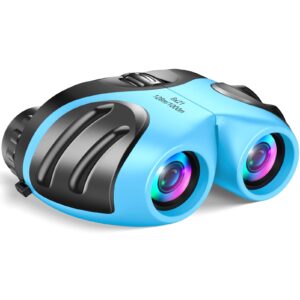 let's go! binoculars for kids boys, dimy outdoor toys for 3-9 year old boys new best gifts for 3-9 year old boys christmas xmas stocking stuffers fillers for boys blue