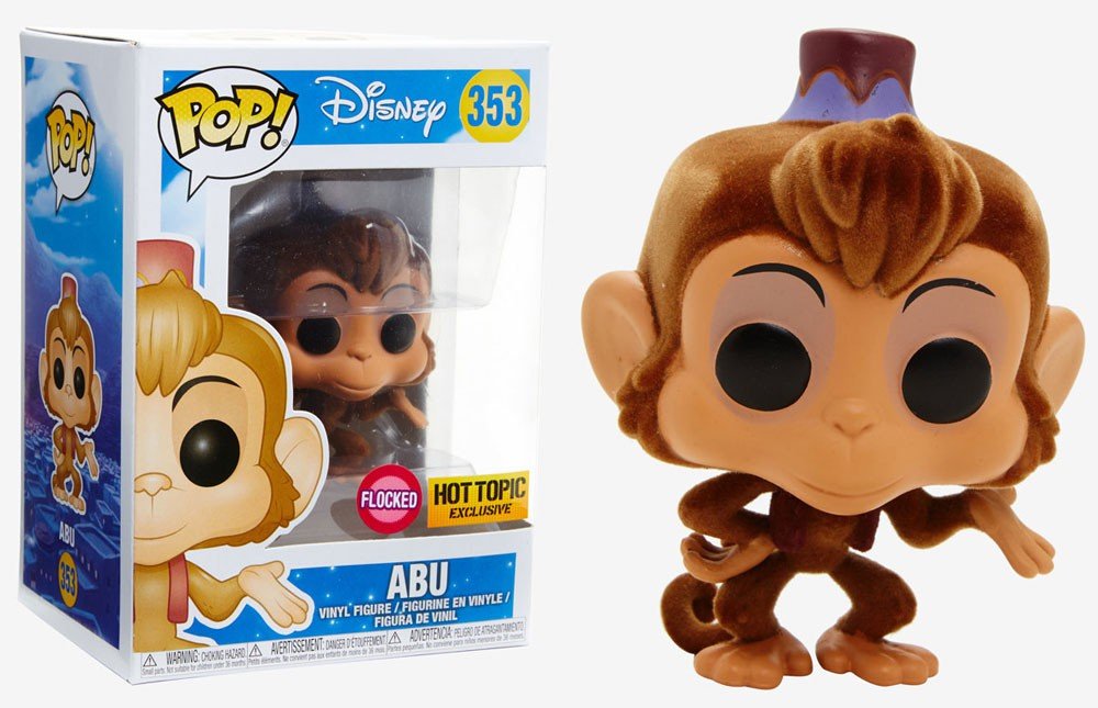 Funko Pop! Disney: Aladdin - Abu (Flocked Exclusive) #353