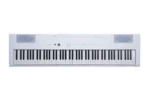 artesia pa-88h 88-key weighted hammer action digital piano with 16 dynamic voices + power supply + sustain pedal (white)