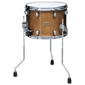 tama s.l.p. duo birch snare drum - 10 inches x 14 inches transparent mocha