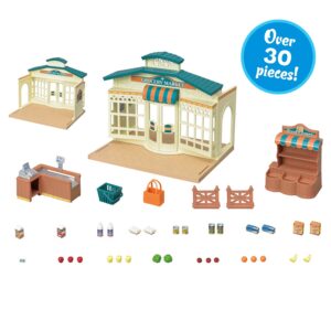 Calico Critters Grocery Market - Shop, Play, and Let Creativity Bloom!, Cream & Brown