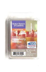 better homes and gardens 2018 limited edition summer strawberry mimosa wax cubes