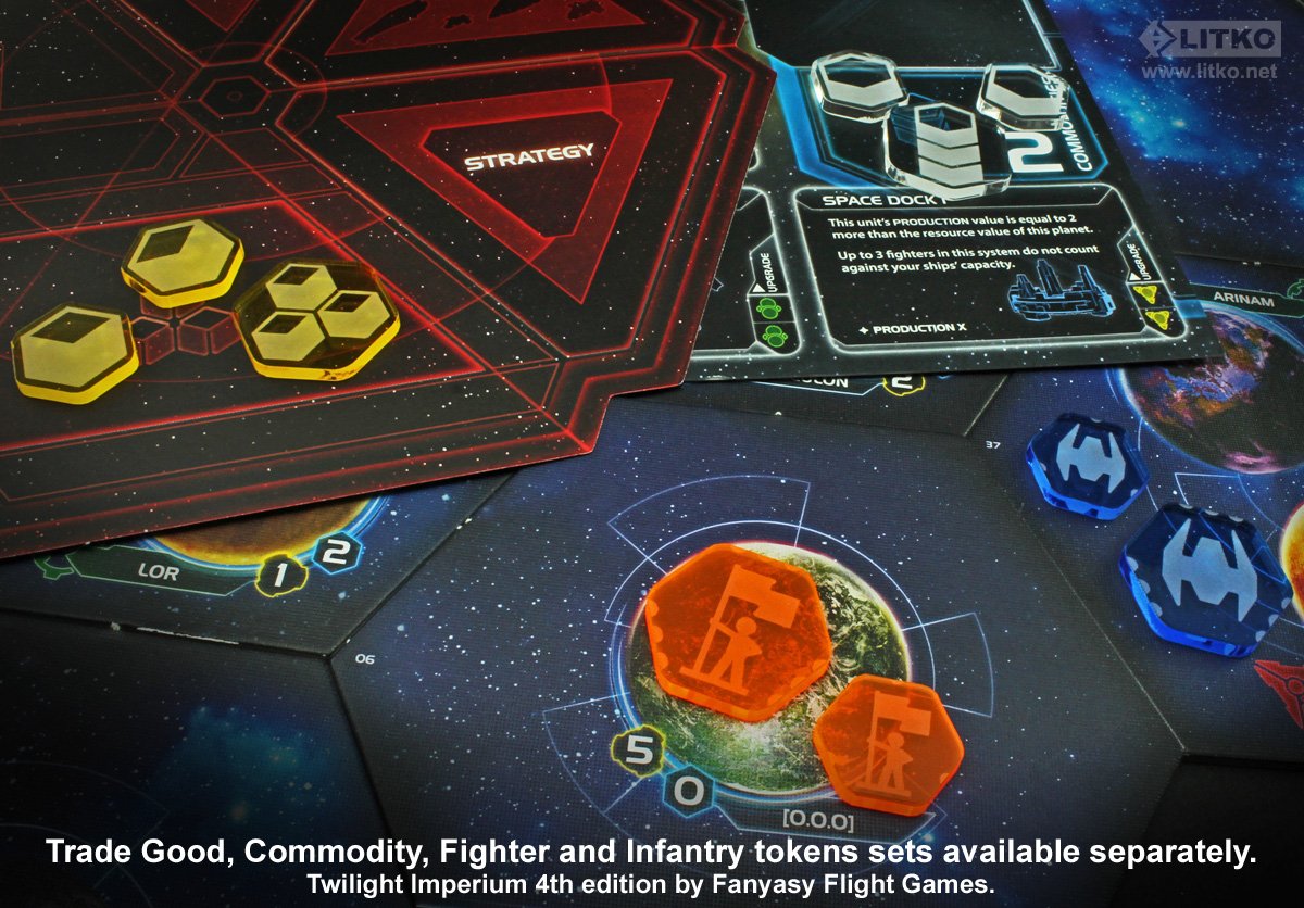 LITKO Resource Token Set | Compatible with Twilight Imperium 4th Edition (Infantry)