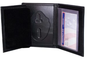 alaska state trooper recessed badge wallet (cutout pf814)