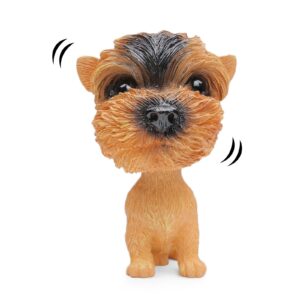 cogeek bobble head dogs bobbing heads car dash puppy car decoration (yorkshire terrier)