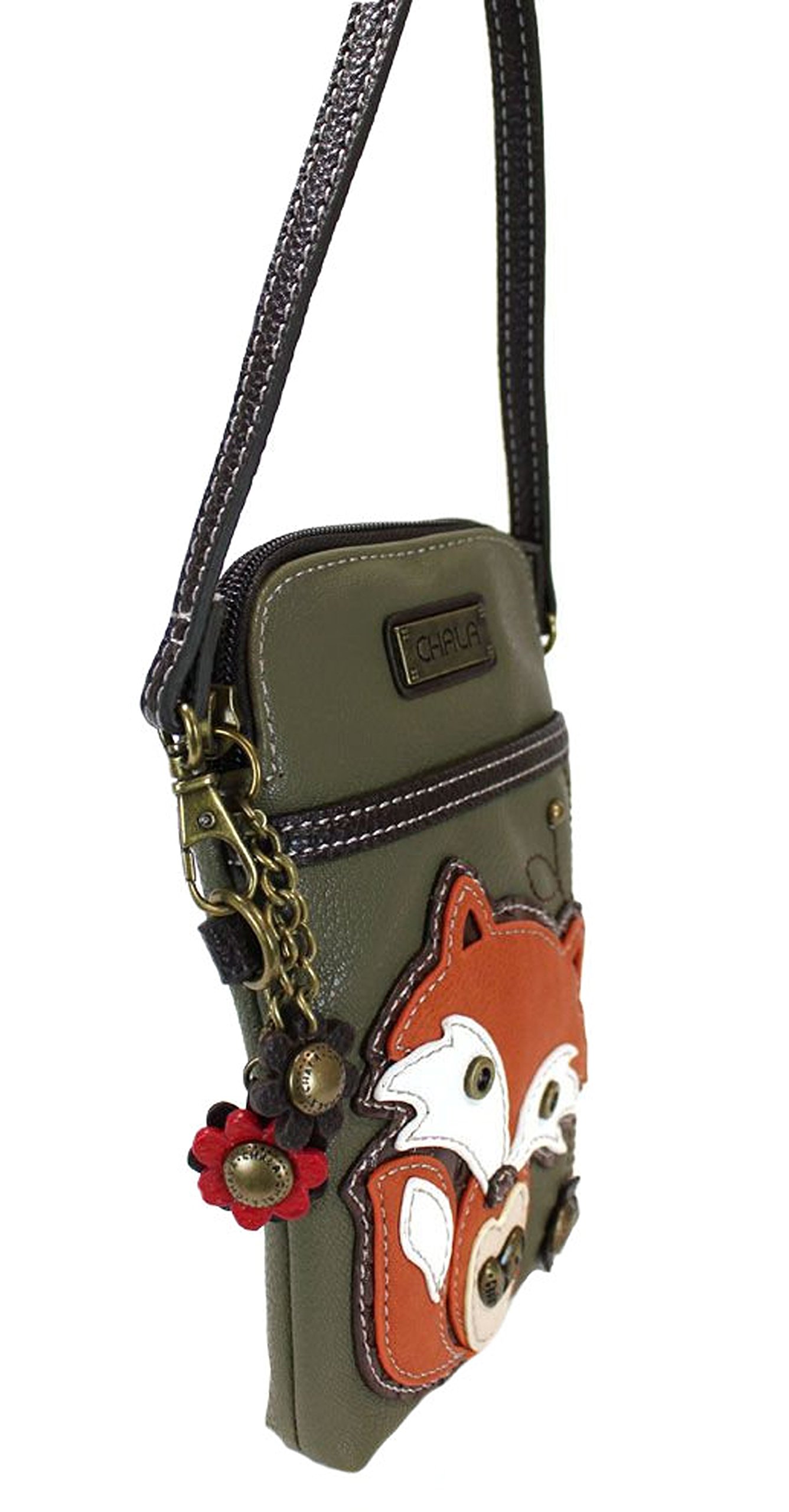 Chala Fox Cellphone Crossbody Handbag - Convertible Strap