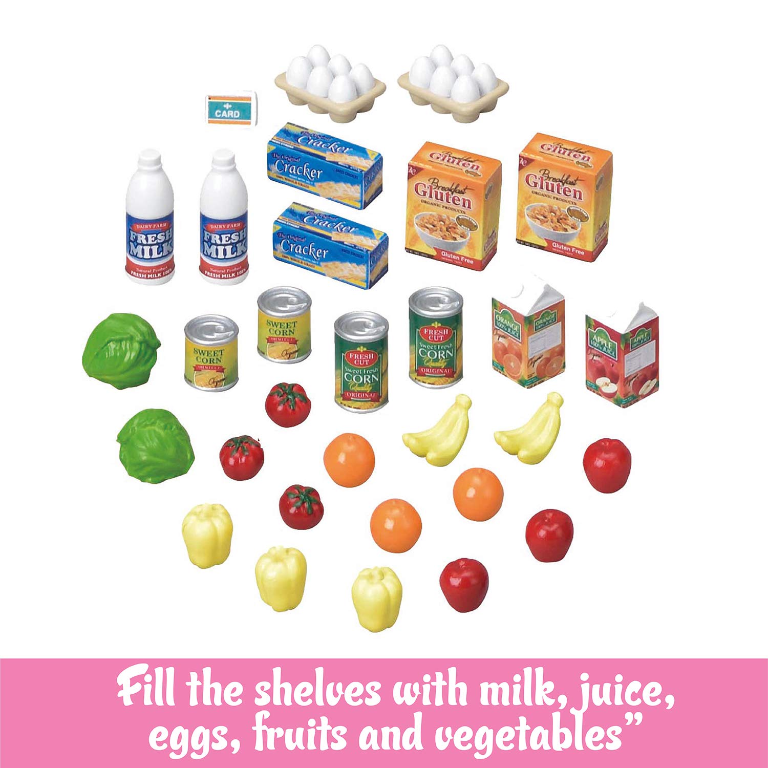 Calico Critters Grocery Market - Shop, Play, and Let Creativity Bloom!, Cream & Brown