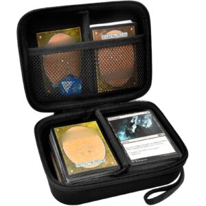 cards holder case compatible for magic the gathering core set 2021 (m21) bundle, cards storage box fits for ikoria/ for eldraine/ for oko/ for land station/ for 36 booster pack all card game-box only