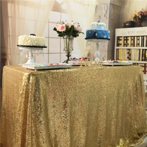 trlyc 70x120 rectanglular gold wedding sequin table cloth seamless sequin tablecloth for wedding