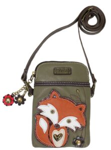 chala fox cellphone crossbody handbag - convertible strap