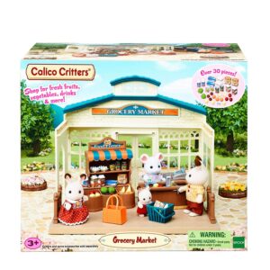 Calico Critters Grocery Market - Shop, Play, and Let Creativity Bloom!, Cream & Brown