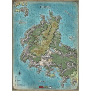 Gale Force Nine Dungeon & Dragons Tomb of Annihilation Map Set (4-Maps), Multicolor