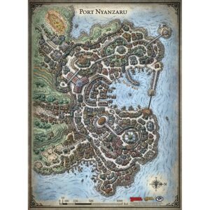 Gale Force Nine Dungeon & Dragons Tomb of Annihilation Map Set (4-Maps), Multicolor