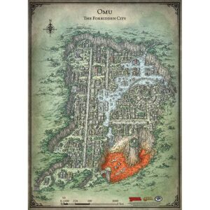 Gale Force Nine Dungeon & Dragons Tomb of Annihilation Map Set (4-Maps), Multicolor