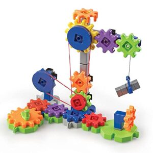 Learning Resources Gears! Gears! Gears! Machines in Motion,116 Pieces, Ages 5+, STEM Toys, Gear Toy, Puzzle, Early Engineering Toys