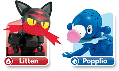 Mega Construx Pokemon Litten vs. Popplio Building Set