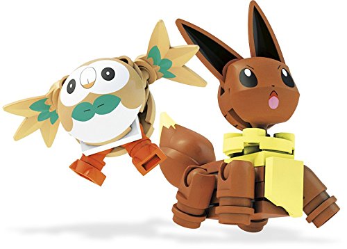 Mega Construx Pokemon Rowlet Vs. Eevee Building Set