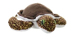 wild republic sea turtle plush, stuffed animal, plush toy, gifts for kids, cuddlekins 12 inches , green