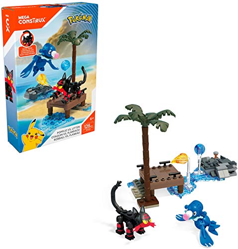 Mega Construx Pokemon Litten vs. Popplio Building Set