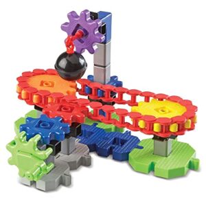 Learning Resources Gears! Gears! Gears! Machines in Motion,116 Pieces, Ages 5+, STEM Toys, Gear Toy, Puzzle, Early Engineering Toys