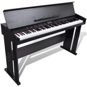 vidaxl classic electronic digital piano with 88 keys & music stand keyboard