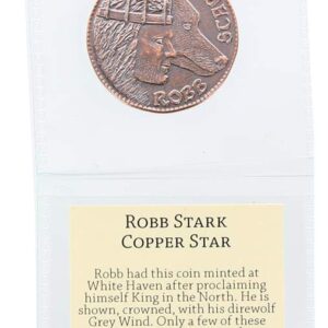 Game of Thrones Robb Stark Cooper Star Coin Replica