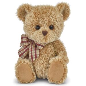 bearington collection baby shaggy the brown teddy bear plush, 11 inch bear stuffed animal