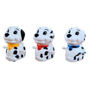 haktoys replacement or additional parts, dalmatian dog figurines – for the spotty dog slide toy race track set (pack of 3)