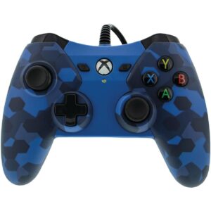 powera 1503455-01 wired controller for xbox one - midnight blue camo