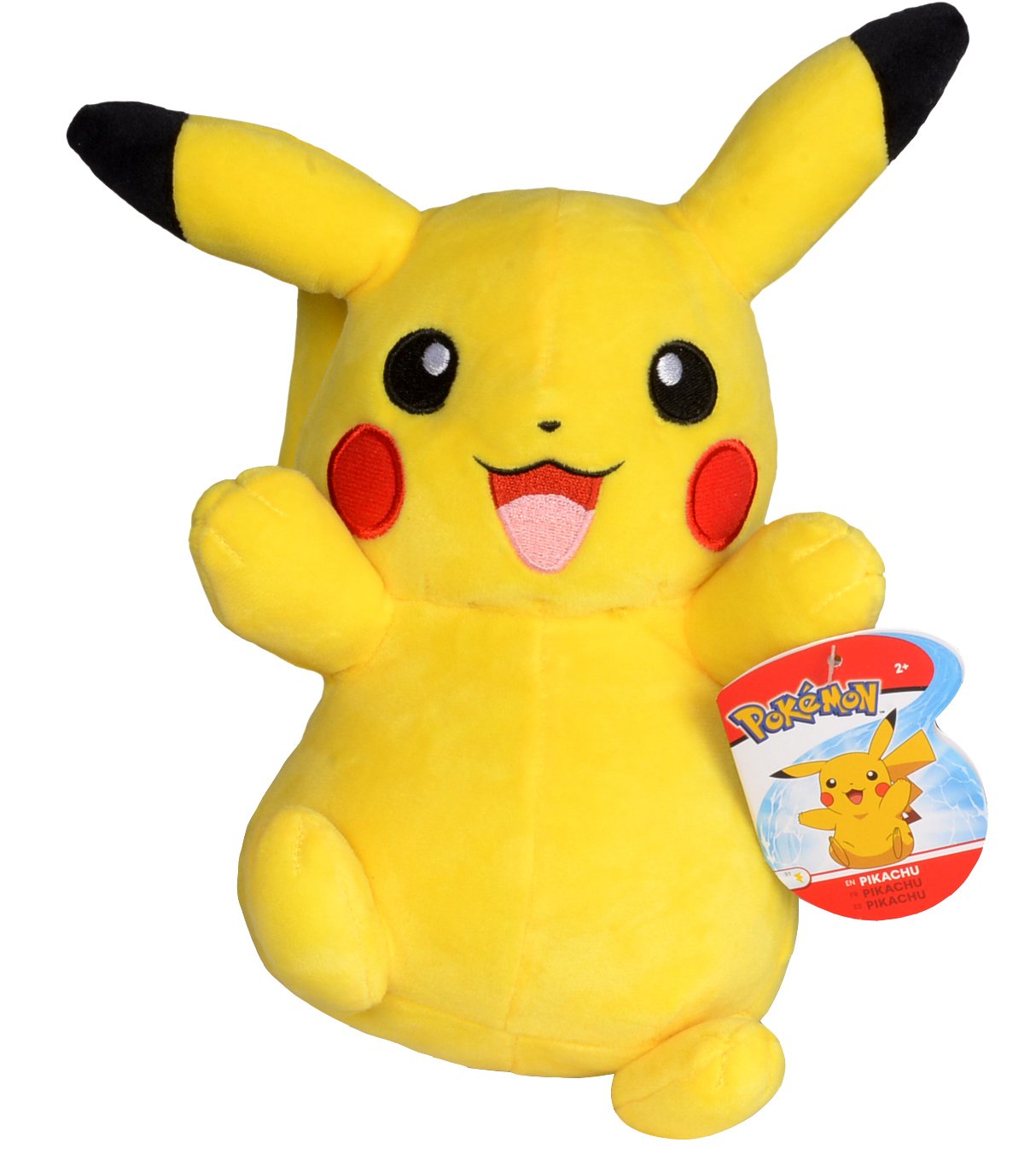 Pokémon 8" Pikachu Plush - Officially Licensed - Generation One - Quality Soft Stuffed Animal Toy Figure - Christmas Stocking Stuffer Gift for Kids, Boys, Girls - 2+