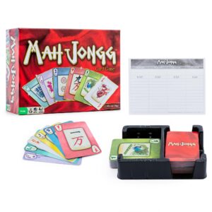 continuum games mah jongg card game gold standard edition for family fun - american & chinese rules great gift for teens & adults portable & easy to learn with stunning artwork not just tiles