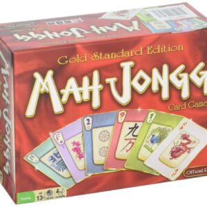 Continuum Games Mah Jongg Card Game Gold Standard Edition for Family Fun - American & Chinese Rules Great Gift for Teens & Adults Portable & Easy to Learn with Stunning Artwork Not Just Tiles