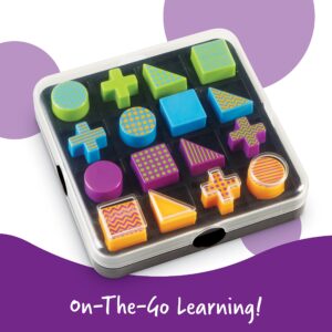 Learning Resources Mental Blox Go! 30 Games and Puzzles, Ages 5+ Educational Travel Games for Kids, Brain Teaser Games and Puzzles, STEM Games, 3-D Puzzles, Critical Thinking for Kids