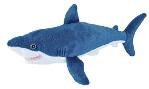 wild republic mako shark plush, stuffed animal, plush toy, gifts for kids, cuddlekins 13 inches