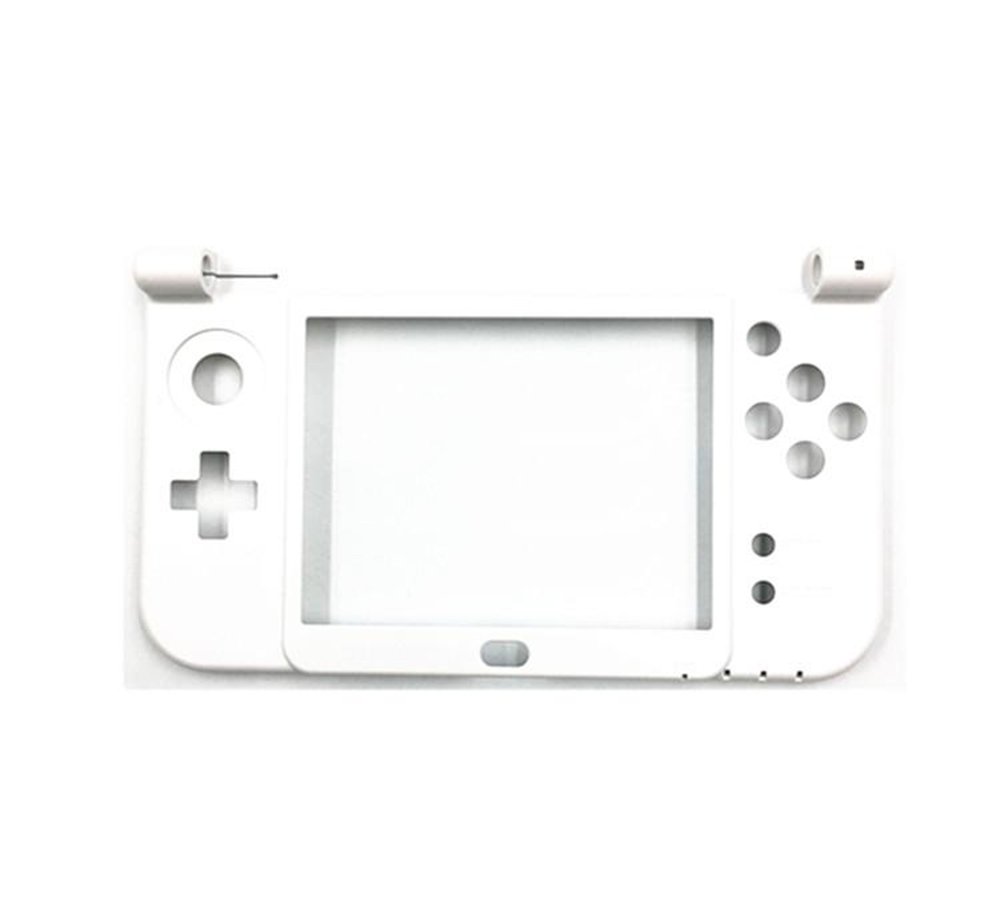 Housing Hinge Bottom Middle Frame Cover Shell Case for Nintendo New 3DS XL LL 2015 Verison Replacement - White