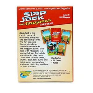 Continuum Games Slap Jack Flap Jacks Card Game - Kids Age 4 & Up