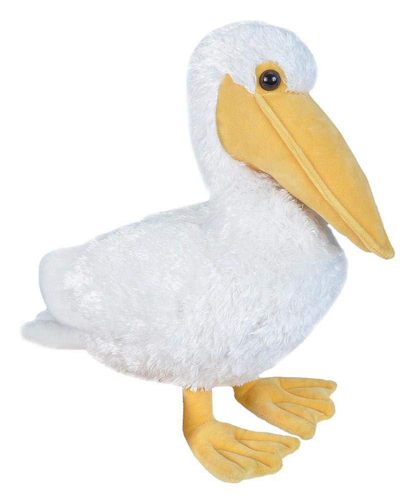 Wild Republic Pelican White, Cuddlekins, Stuffed Animal, 12 inches, Gift for Kids, Plush Toy, Fill is Spun Recycled Water Bottles, Multi (21467)