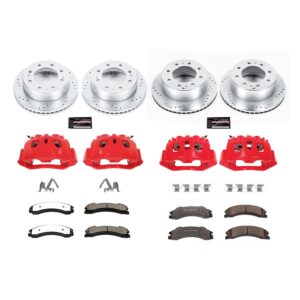 Power Stop KC6259-36 Brake Kit with Caliper (Front and Rear Truck Tow), 1 Pack For Chevrolet Silverado 2500 HD, Chevrolet Silverado 3500 HD, GMC Sierra 2500 HD, GMC Sierra 3500 HD [Model Specific]