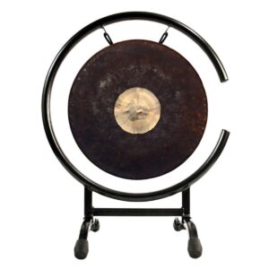 9" to 10" gongs on the high c gong stand - includes gong, stand, & mallet/easy to assemble/bight clear tone