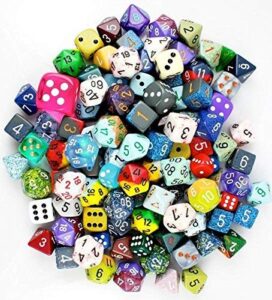 quarter (1/4) pound of dice rpg chessex game dice d4, d6, d8, d12, d20 rare dice